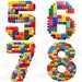 Building Block Numbers Clipart 10 PNG Happy Birthday Blocks PNG ...