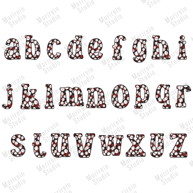 Baseball Alphabet Letters PNG Bundle 67 PNG Baseball Doodle Alphabets ...