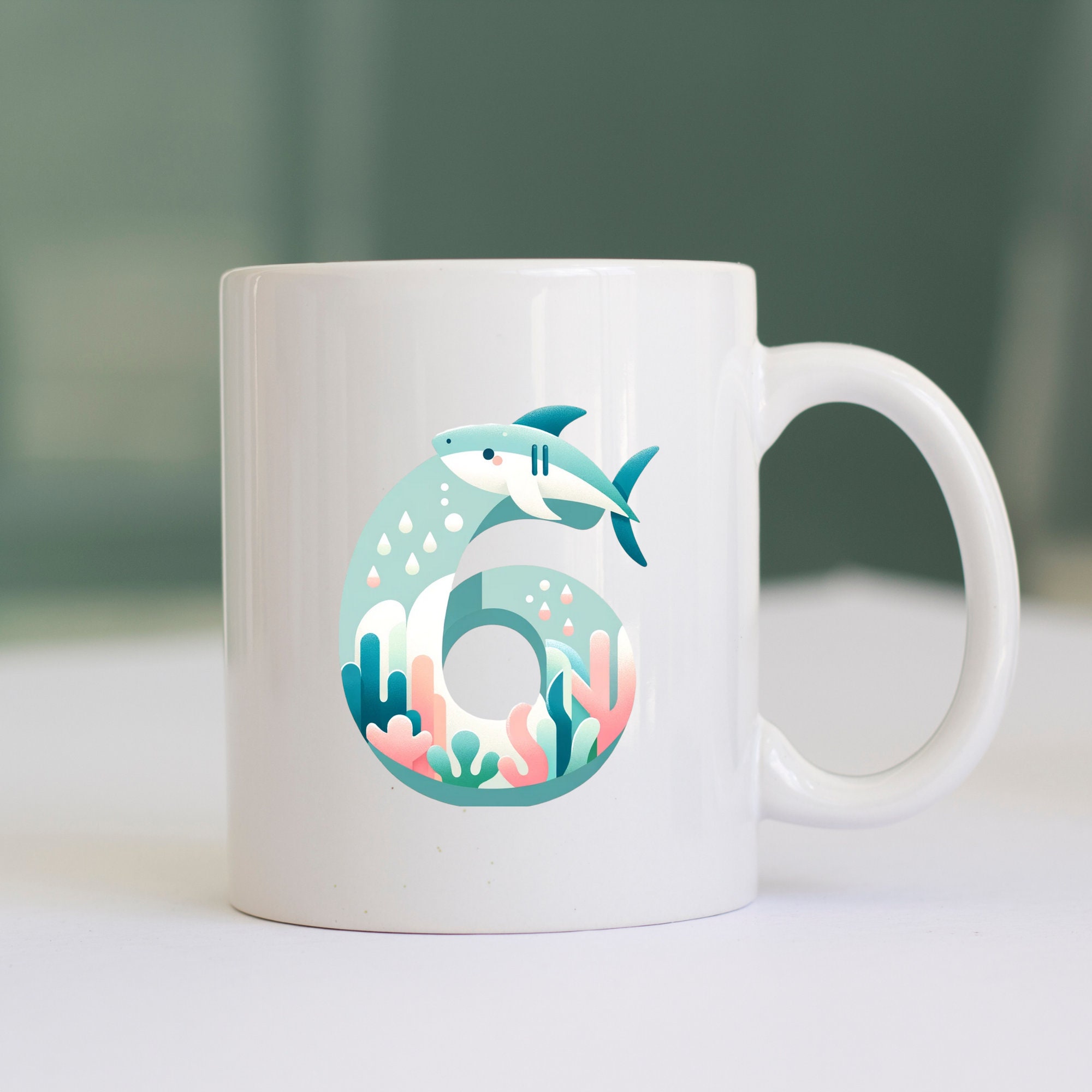 Shark Numbers Clipart 10 PNG Shark Numbers Birthday PNG Under the Sea ...