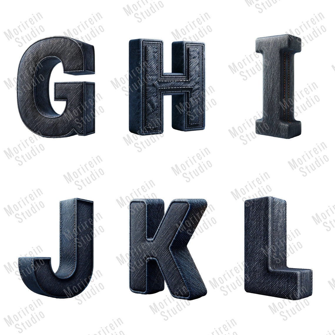 Denim Alphabets and Numbers Clipart 36 PNG Denim Alpha Clipart ...