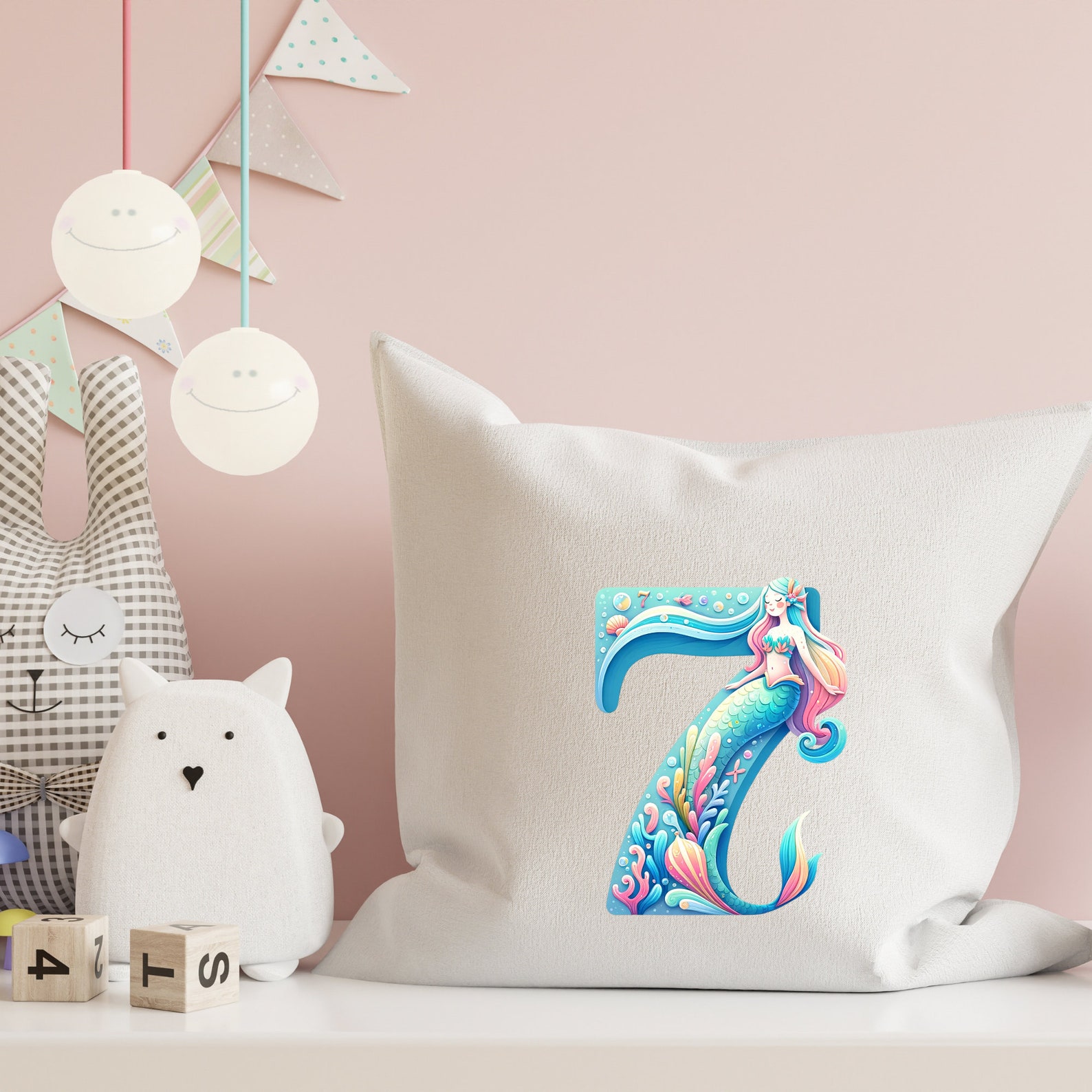 Mermaid Numbers Clipart 10 PNG Mermaid Numbers Birthday PNG Under the ...