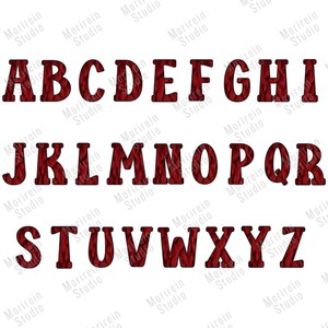 Red Velvet Alphabet Letters PNG Bundle 67 PNG Red Velvet Doodle ...