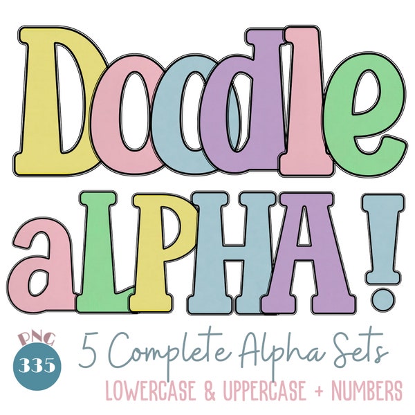 Digital Alphabet - Etsy