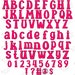 Bright Alphabet Letters PNG Bundle 335 PNG 5 Sets Bright Doodle ...