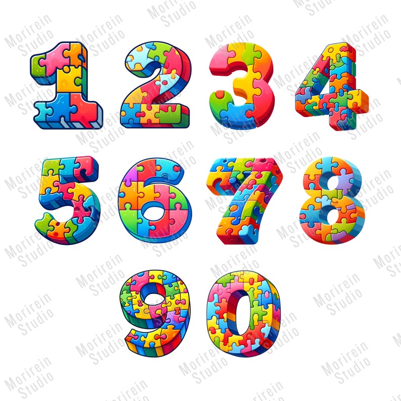 Jigsaw Alphabets and Numbers Clipart 36 PNG Jigsaw Alpha Clipart ...