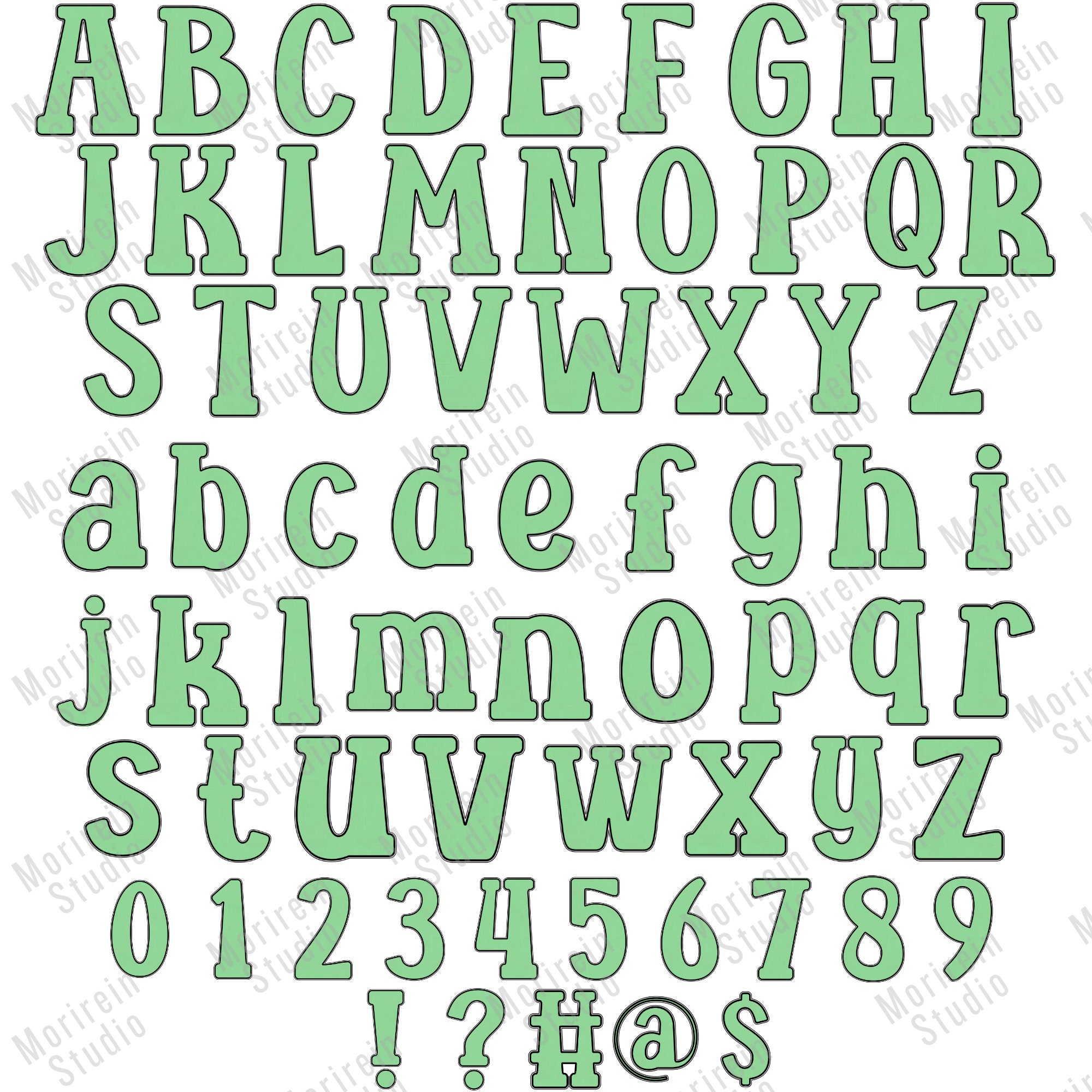 Pastel Alphabet Letters PNG Bundle 335 PNG 5 Sets Pastel Doodle ...