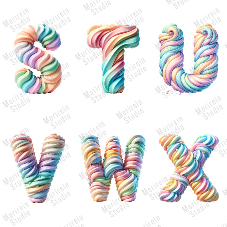 Ice Cream Alphabets and Numbers Clipart 36 PNG Ice Cream Alpha Clipart ...