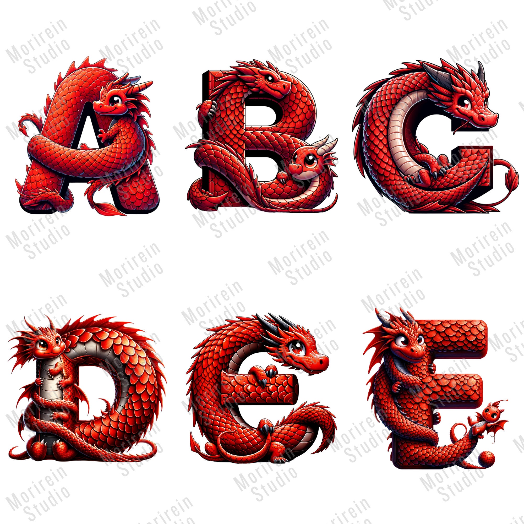 Dragon Alphabets and Numbers Clipart 36 PNG Dragon Alpha Clipart ...