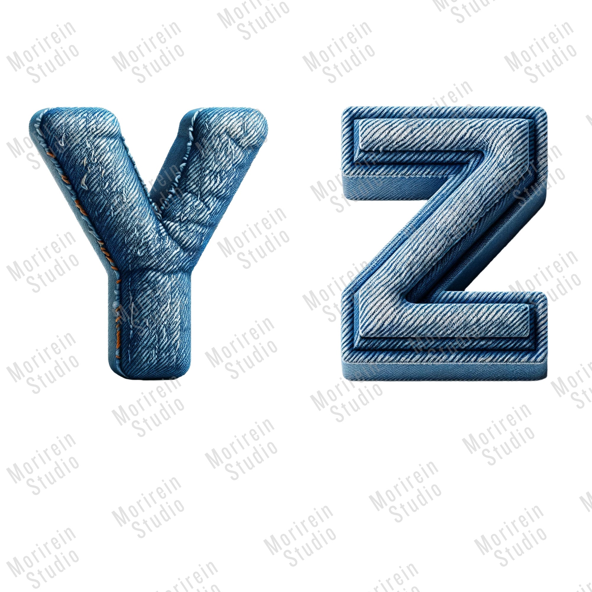 Denim Alphabets and Numbers Clipart 36 PNG Denim Alpha Clipart ...