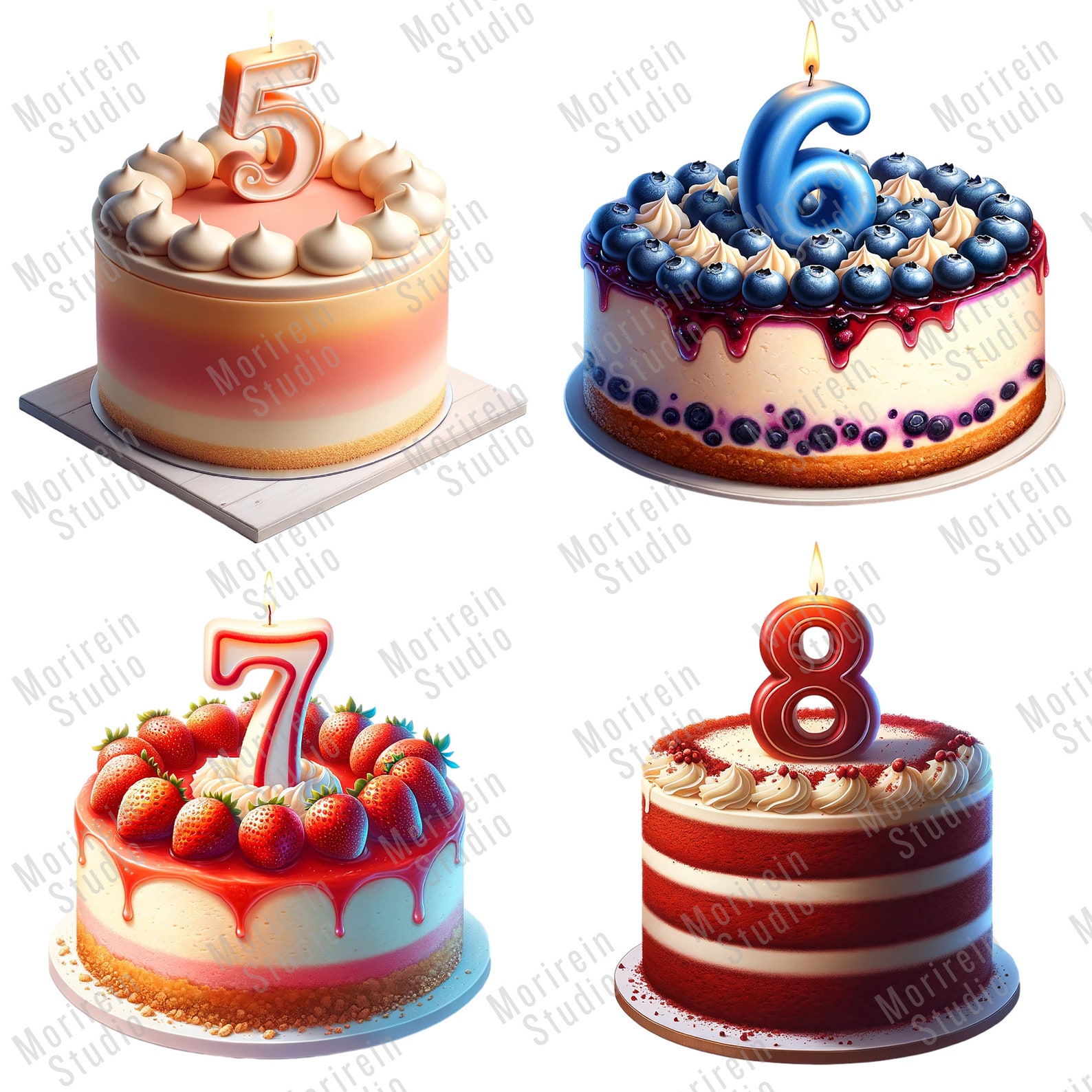 Birthday Cake Numbers Clipart 10 PNG Happy Birthday Cake Number ...