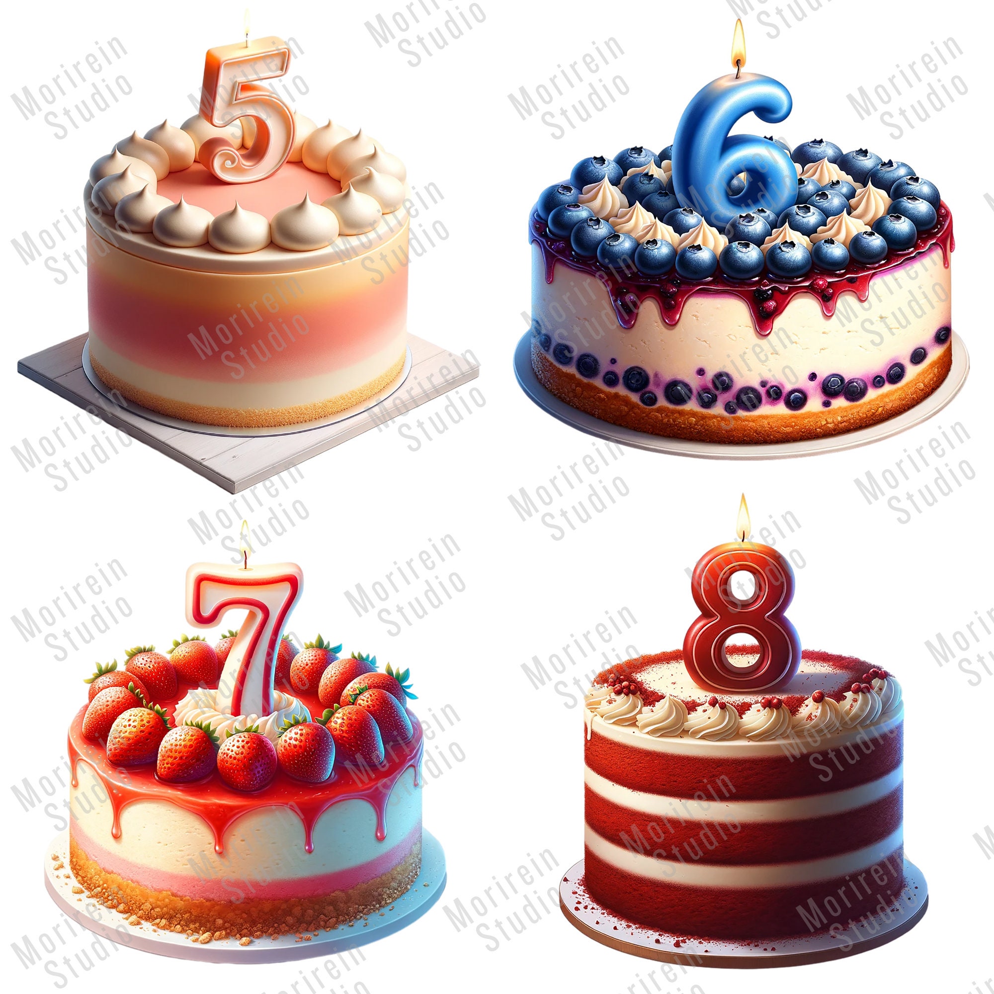 Birthday Cake Numbers Clipart 10 PNG Happy Birthday Cake Number ...