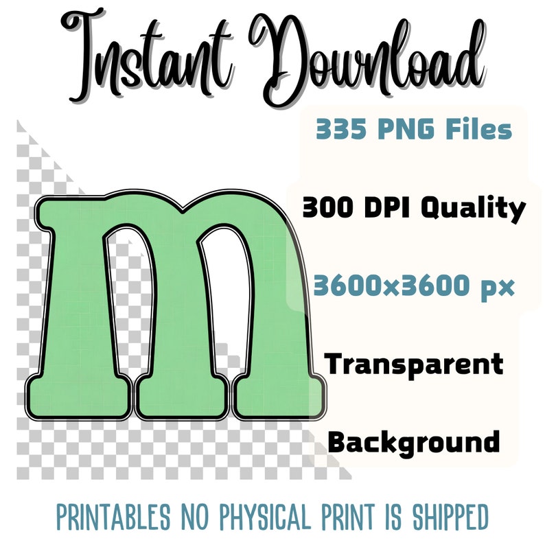 Pastel Alphabet Letters PNG Bundle 335 PNG 5 Sets Pastel Doodle ...