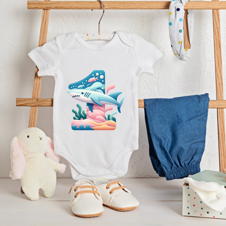 Shark Numbers Clipart 10 PNG Shark Numbers Birthday PNG Under the Sea ...