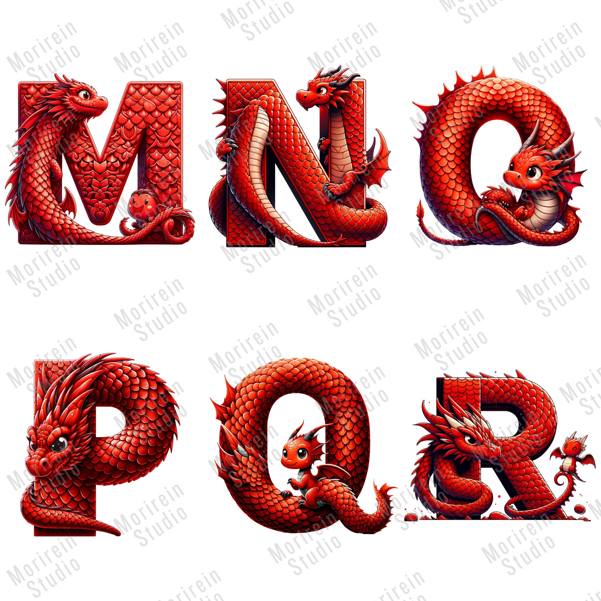 Dragon Alphabets and Numbers Clipart 36 PNG Dragon Alpha Clipart ...