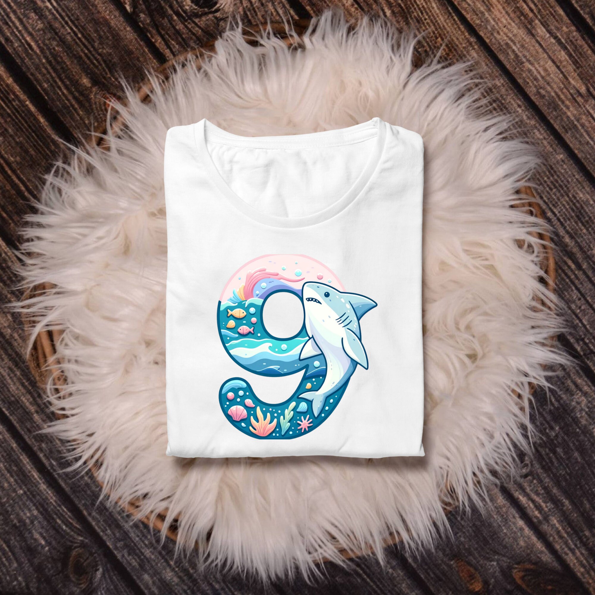 Shark Numbers Clipart 10 PNG Shark Numbers Birthday PNG Under the Sea ...