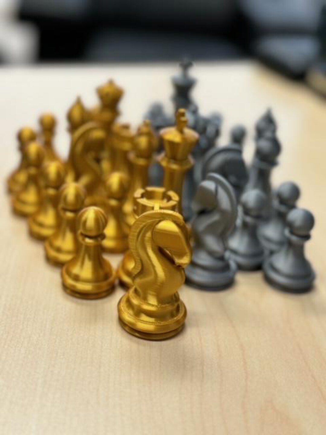 Complete Set of 3D Printed Chess Pieces, Ideal for Enthusiasts Seeking ...
