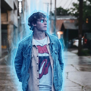 Anime Blue Aura Effect Photoshop Action, Manga Anime Chakra Effect ...