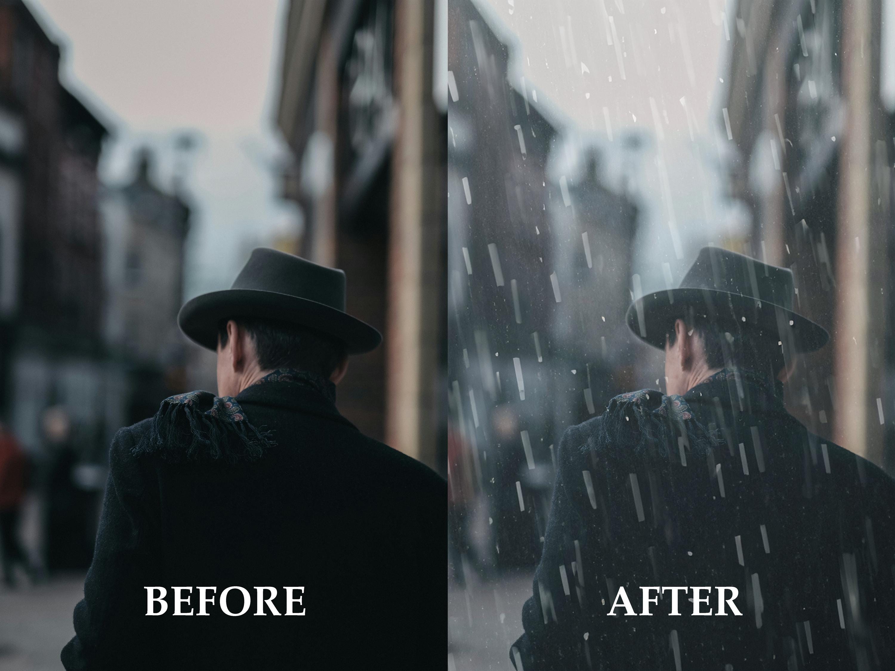 Rain Effect Photoshop Overlay, Raindrop Photo Effect, Digital Printable ...