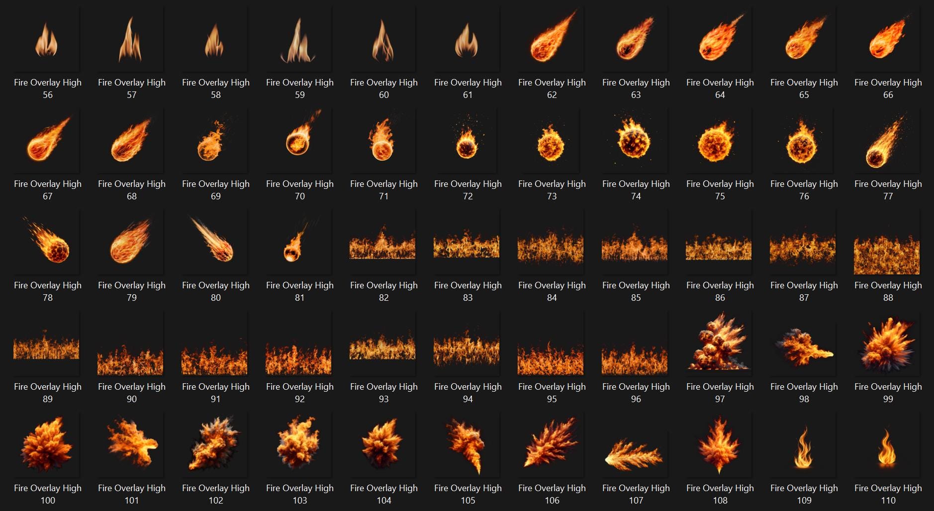 Fire Pro Effect Photoshop Overlays, One Flame Hd Video, Digital Gifts ...