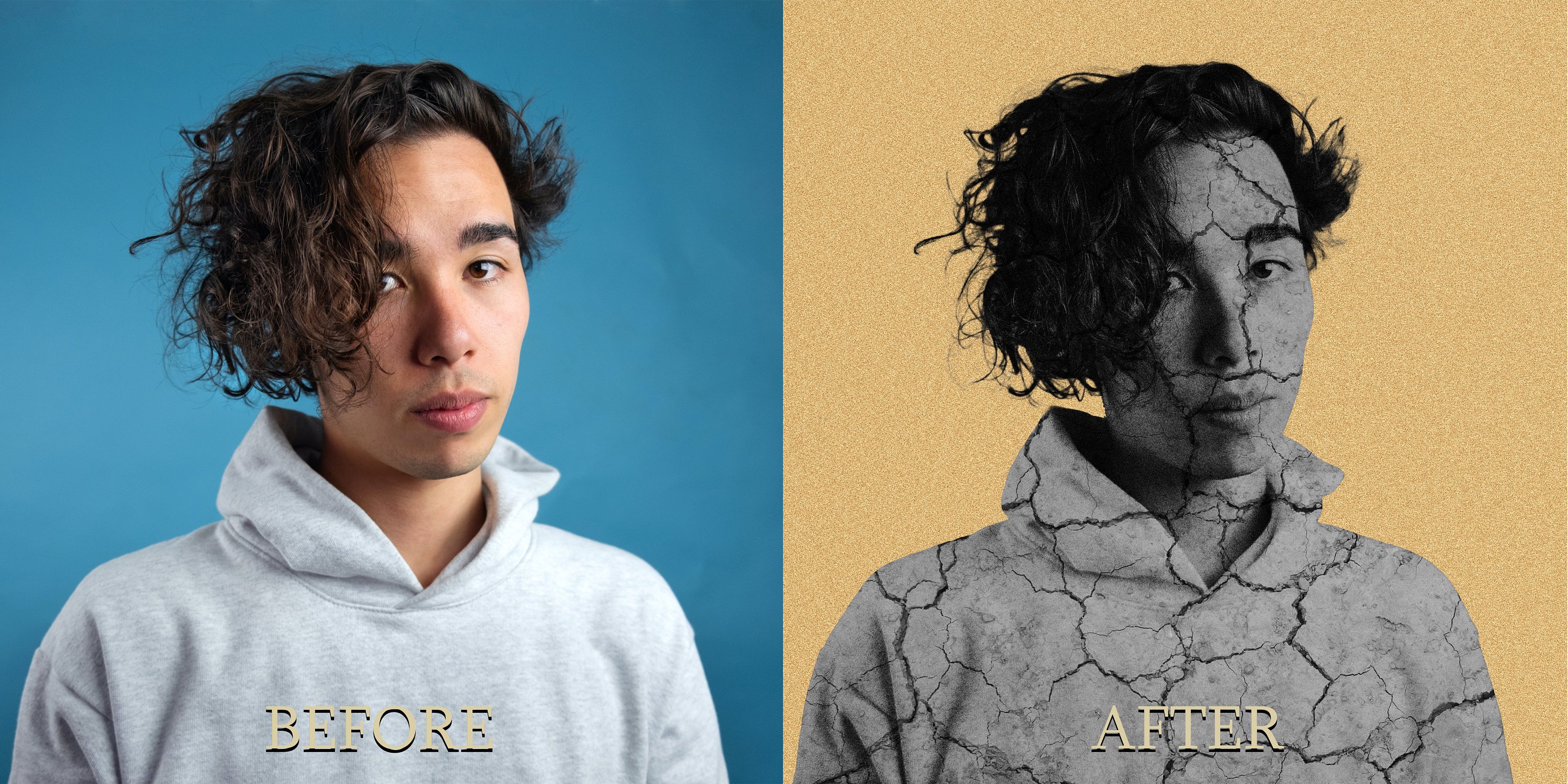 Soil Texture Effect Photoshop Action, Soil Art Design, Digital Art ...