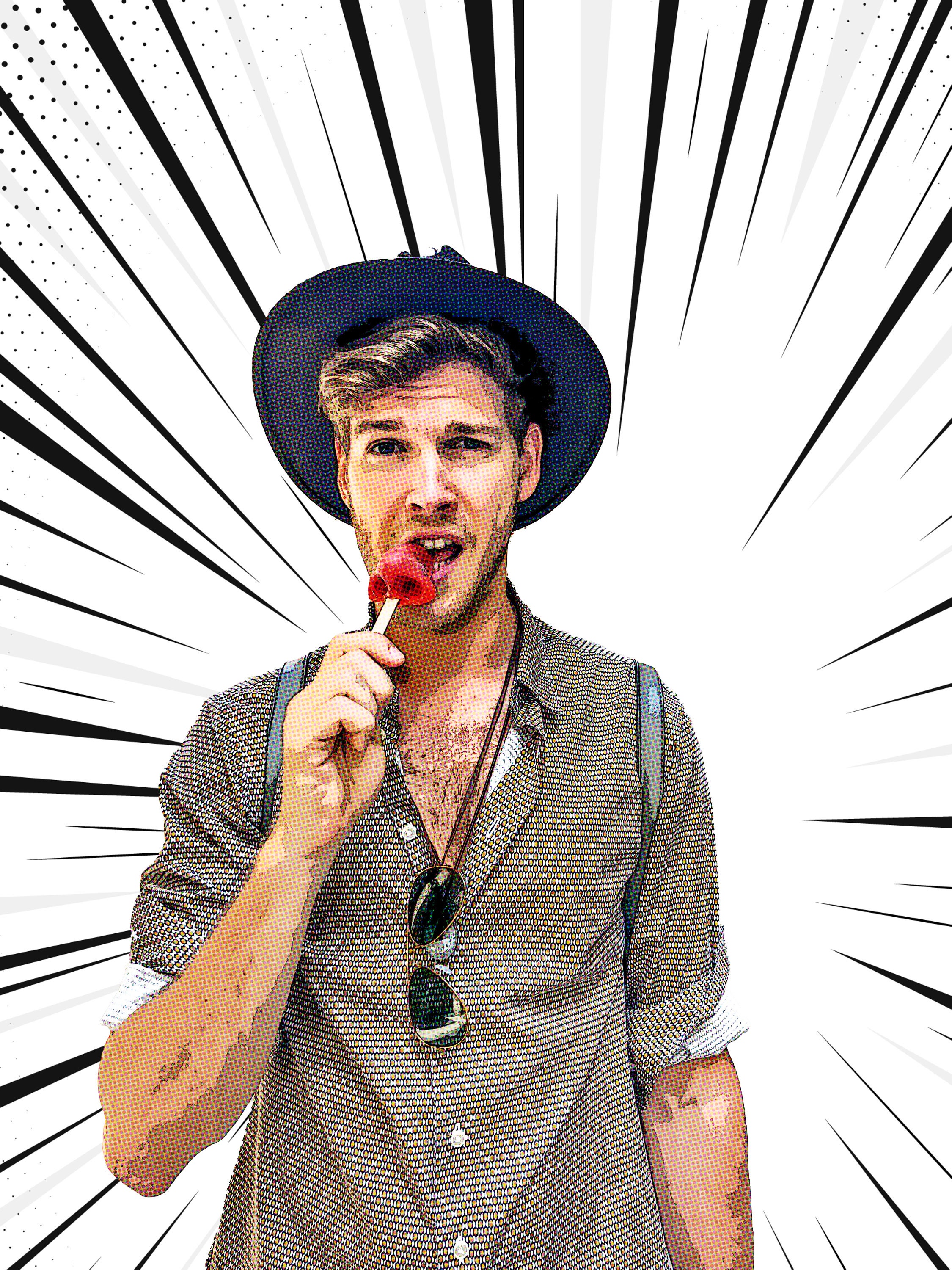 Comic Effect Photoshop Action, Comic Art Design, Digital Art, Printable ...