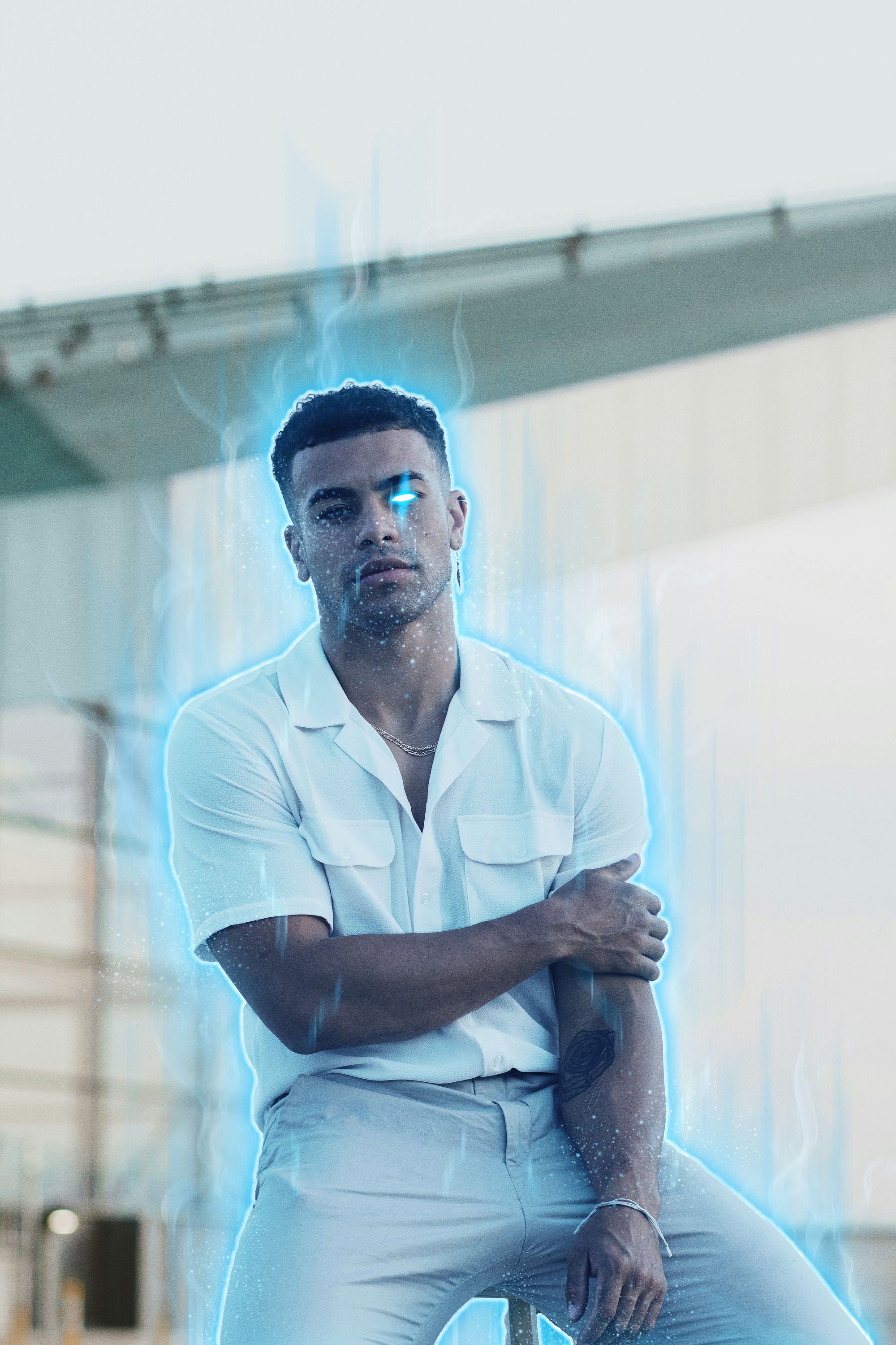 Anime Blue Aura Effect Photoshop Action, Manga Anime Chakra Effect ...