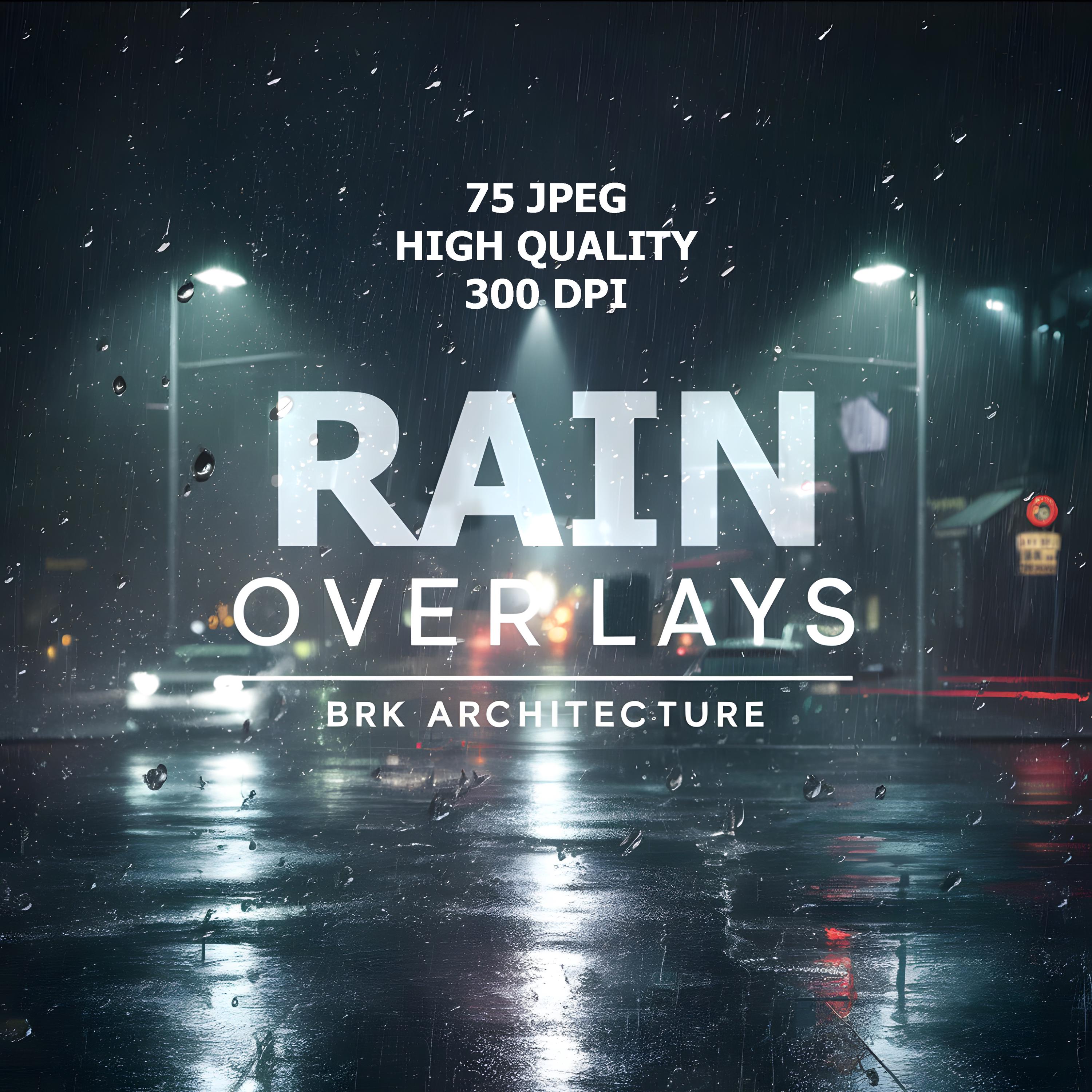 Rain Effect Photoshop Overlay, Raindrop Photo Effect, Digital Printable ...