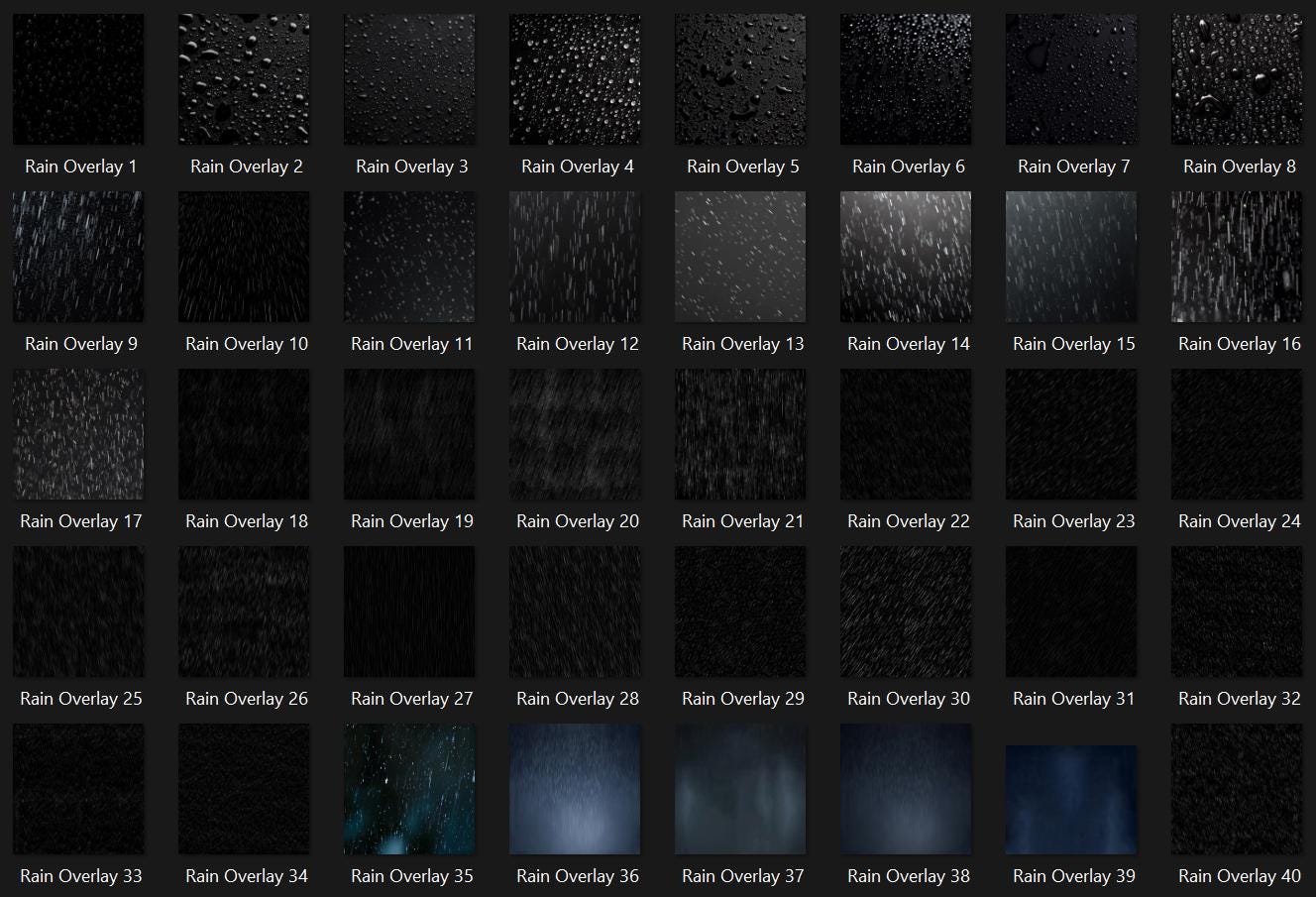 Rain Effect Photoshop Overlay, Raindrop Photo Effect, Digital Printable ...