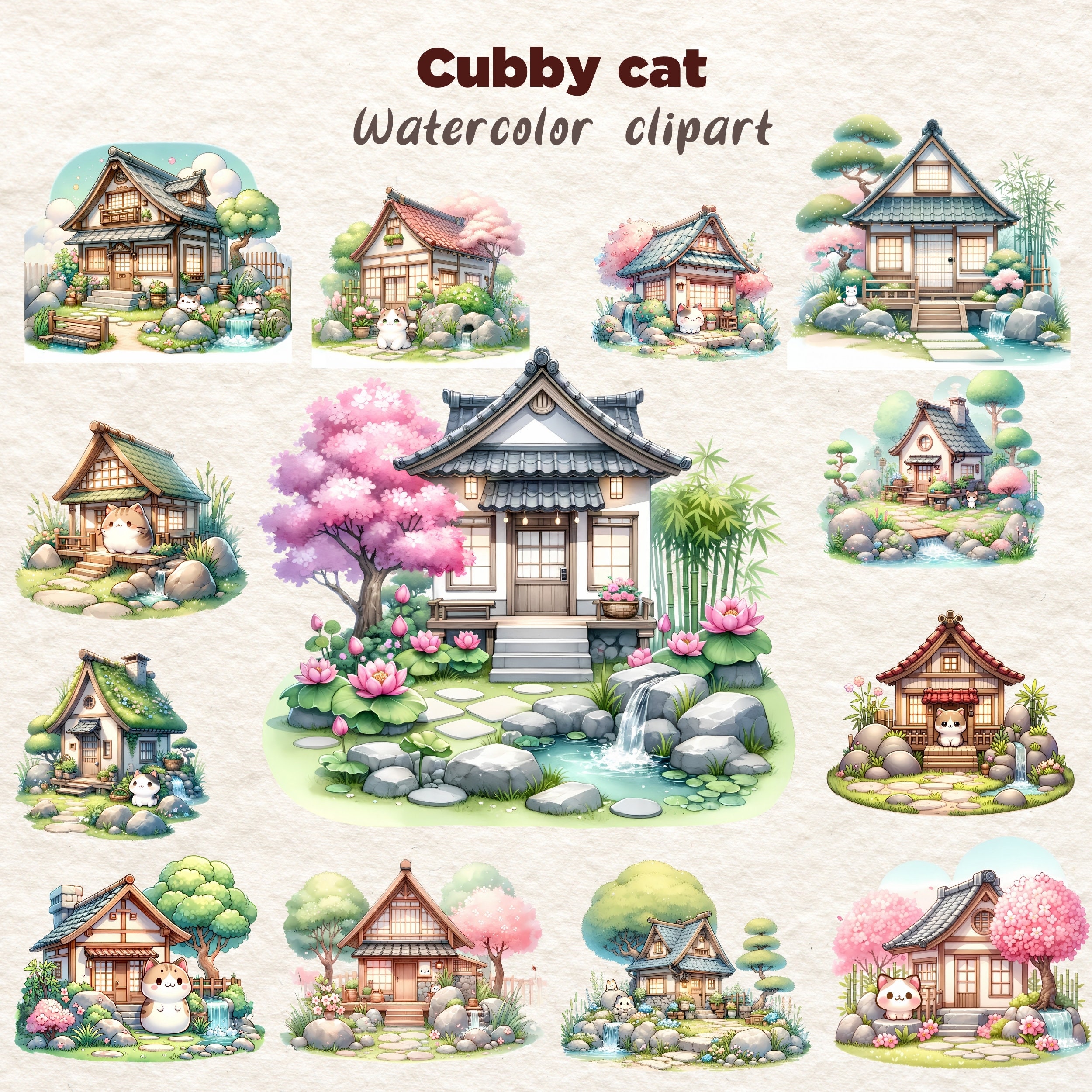 Watercolor Teddy Cat, Clip Art Clipart Pack,baby Shower for a Boy,girl ...