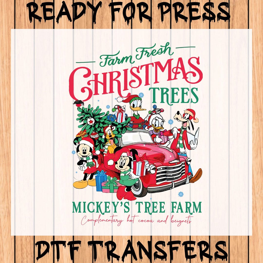 Retro Disney Farm Fresh Ready to Press, Disney Dtf Transfers, Mickey ...