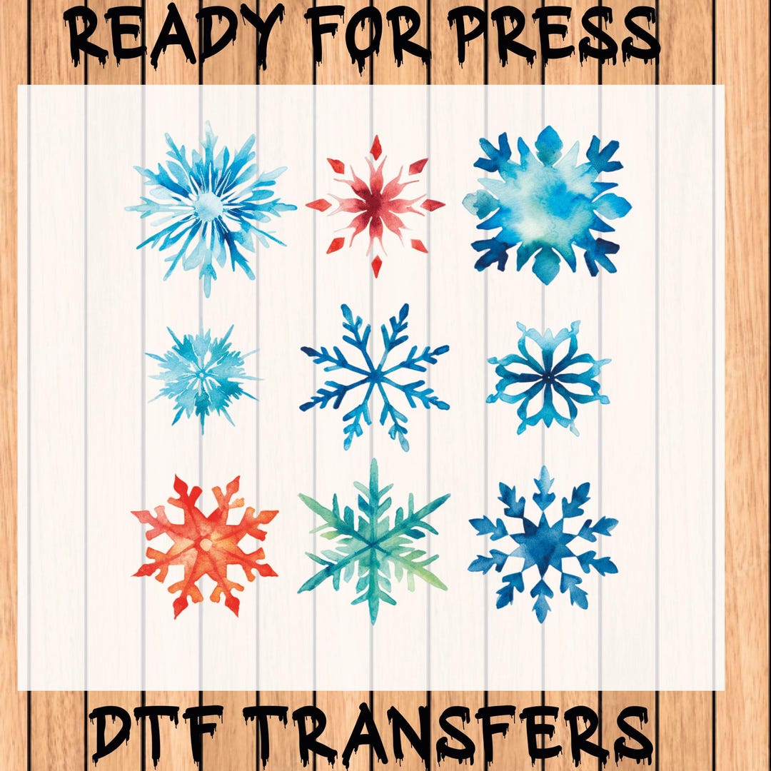 Snowflake Ready to Press, Ice Grain Dtf, Ice Dtf Transfers, Crystal Dtf ...