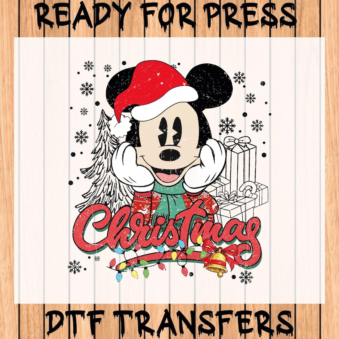 Disney Christmas Ready to Press, Christmas Castle Dtf, Disney Christmas ...