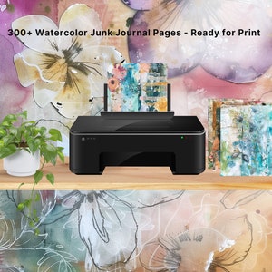 300+ Watercolor Junk Journal Pages, Printable Watercolor Junk Journal ...