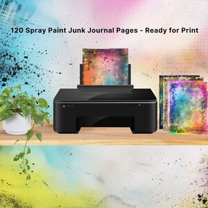120 Spray Paint Junk Journal Pages, Printable Spraypaint Junk Journal ...