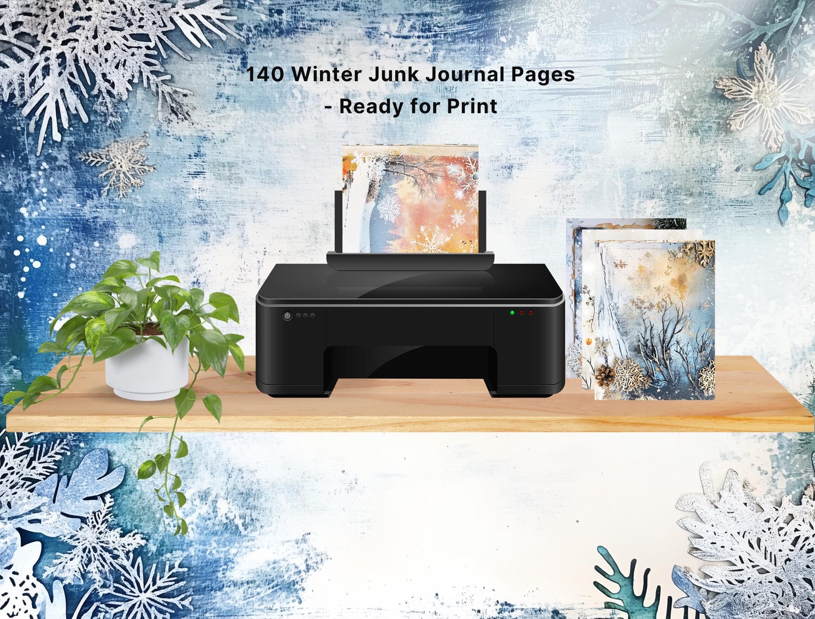 140 Winter Junk Journal Pages, Printable Winter Snow Journal Kit, Cold ...