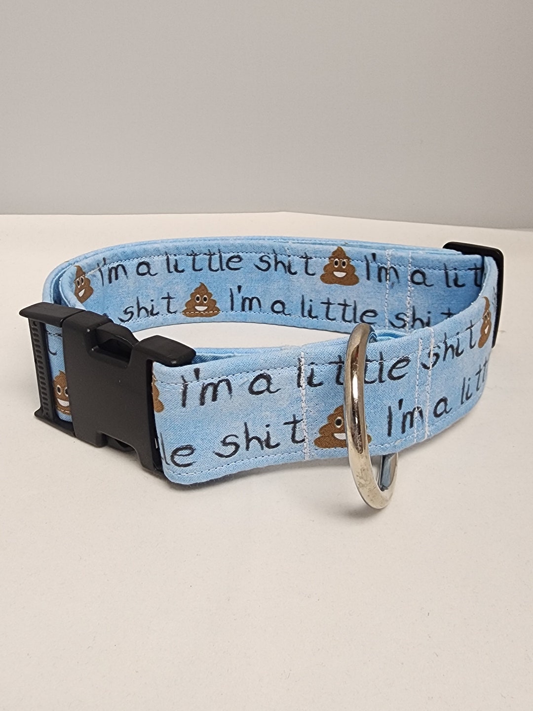 I'm a Little Shit in Blue Dog Collar - Etsy