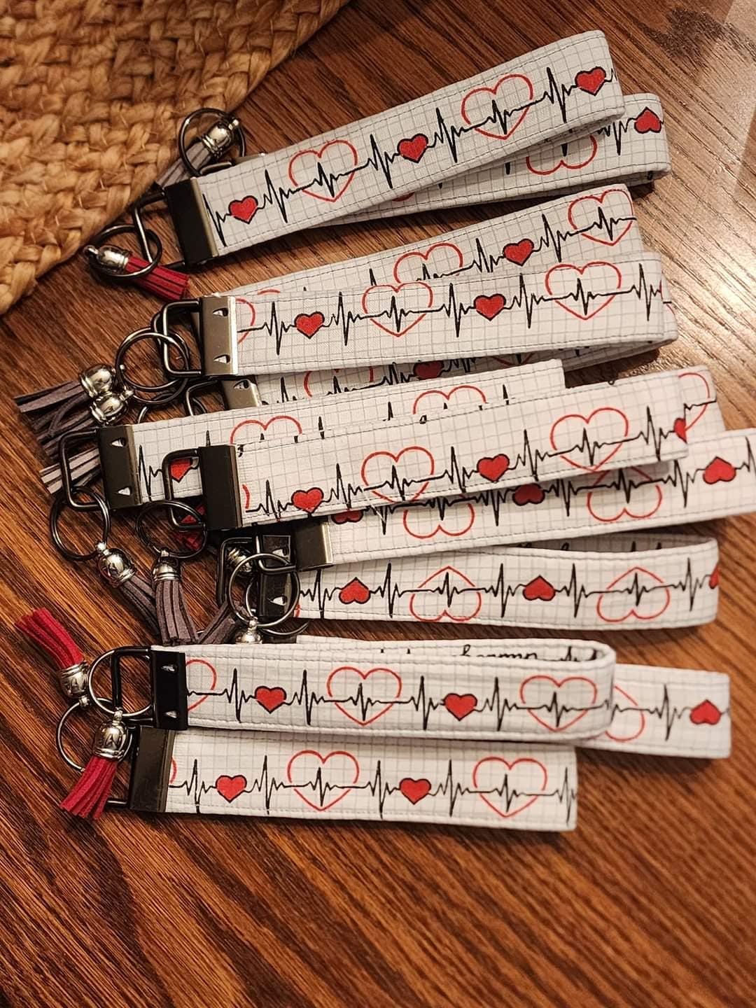 ECG Heartbeat Key Fob - Etsy