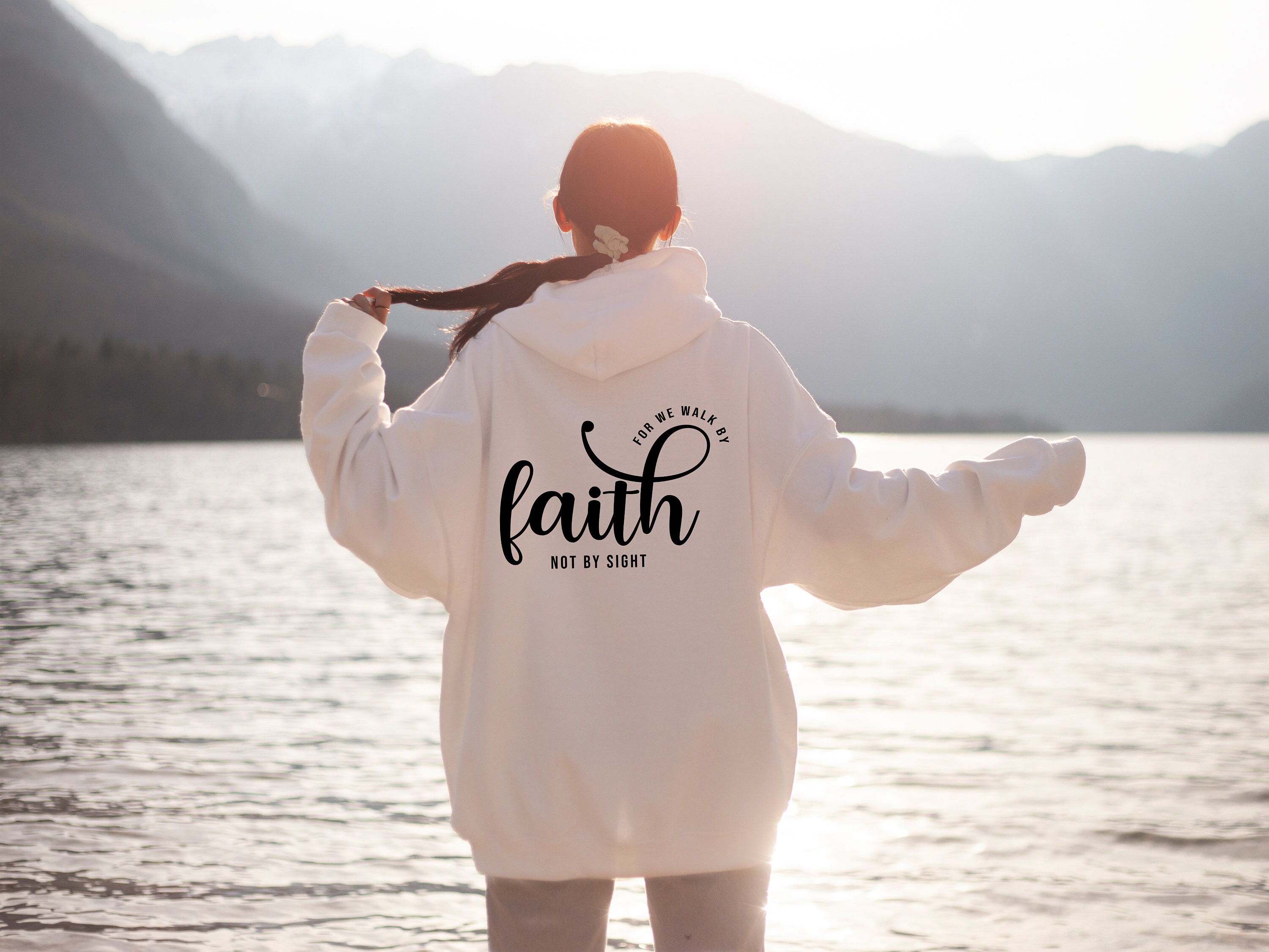 Faith Hoodie, We Walk by Faith Not by Sight Hoodie, Christian Hoodie ...