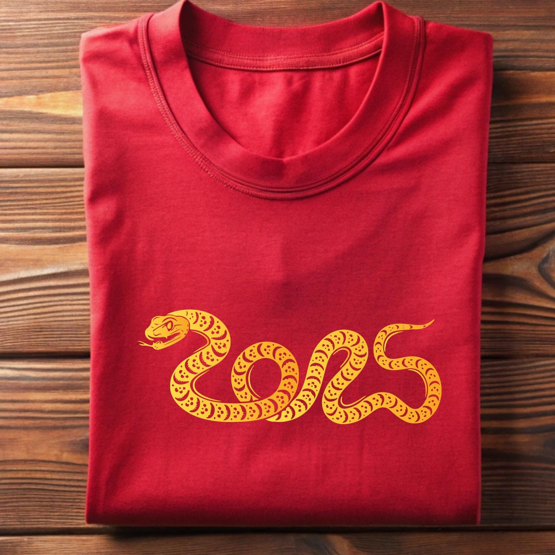 Happy Chinese New Year Snake T-shirt, Year of the Snake Tshirt, Lunar ...