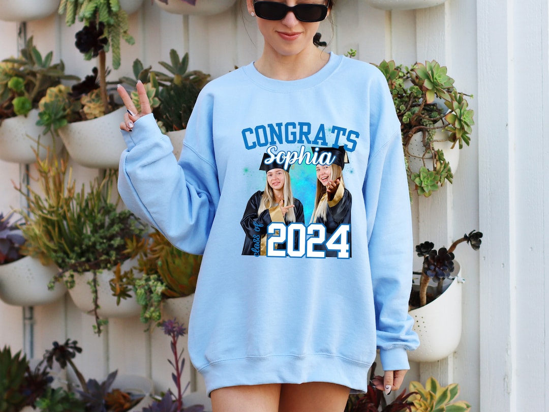 Custom Photo Graduation Sweatshirt, Personalized Graduation Sweatshirt ...
