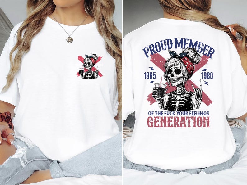 Raised Different Gen X Shirt, Funny Retro USA Tee, Patriotic Vintage ...