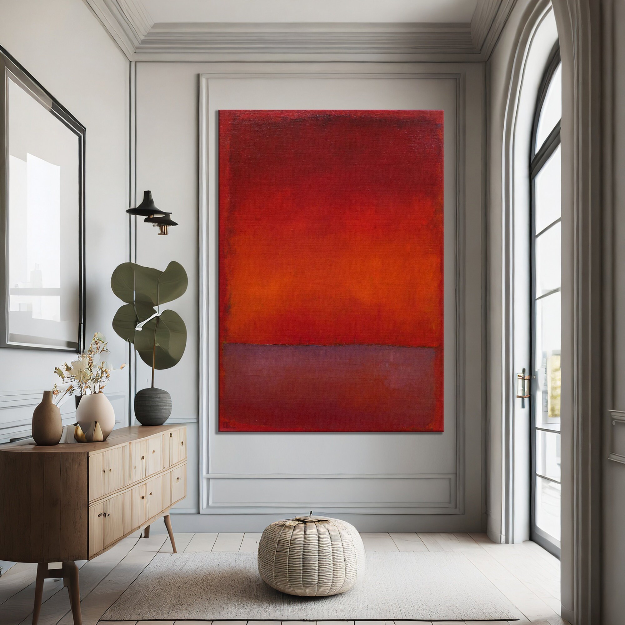 Mark Rothko Rot Abstrakte Reproduktion Leinwand / Poster-Kunst, Rothko ...