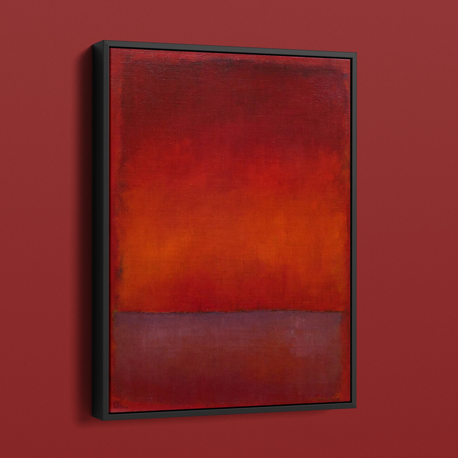 Mark Rothko Rot Abstrakte Reproduktion Leinwand / Poster-Kunst, Rothko ...