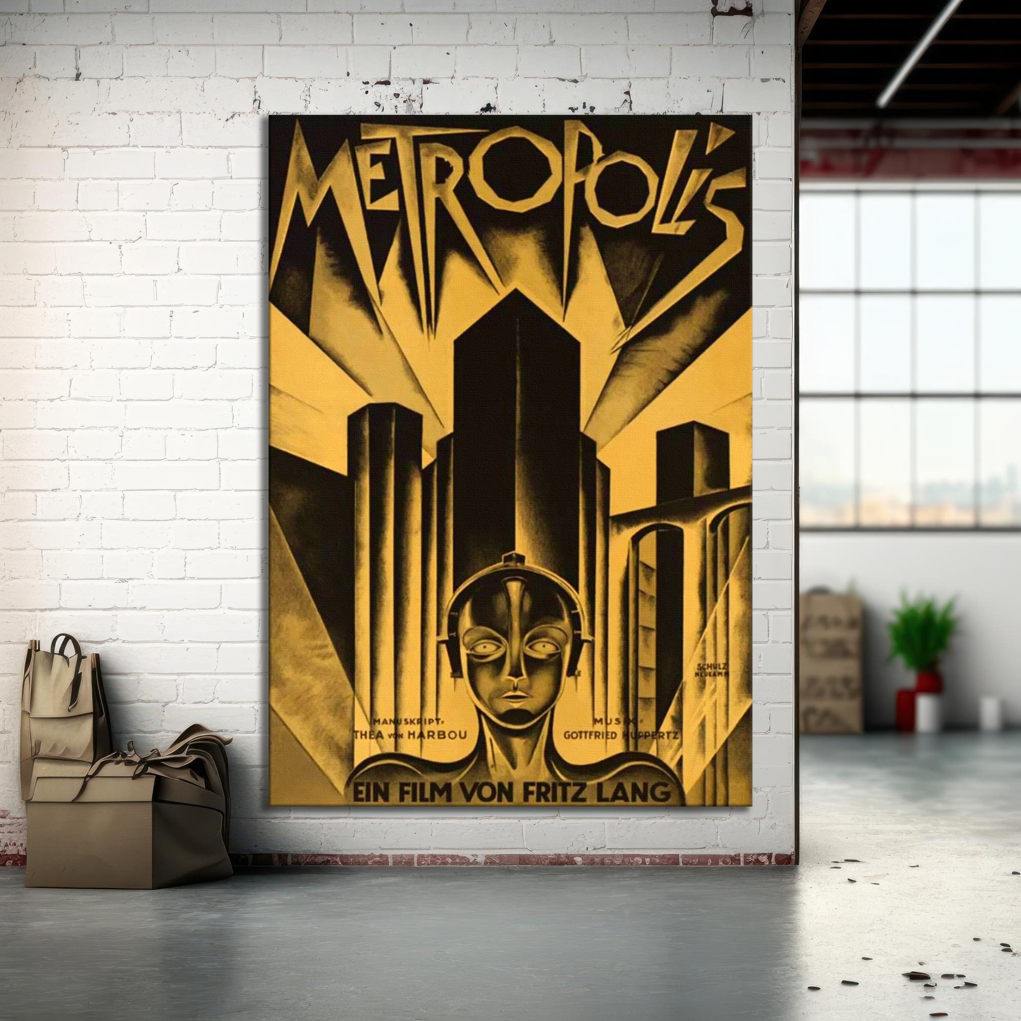 Metropolis 1927 Poster Film Canvas Print, Metropolis 1927 on Canvas ...
