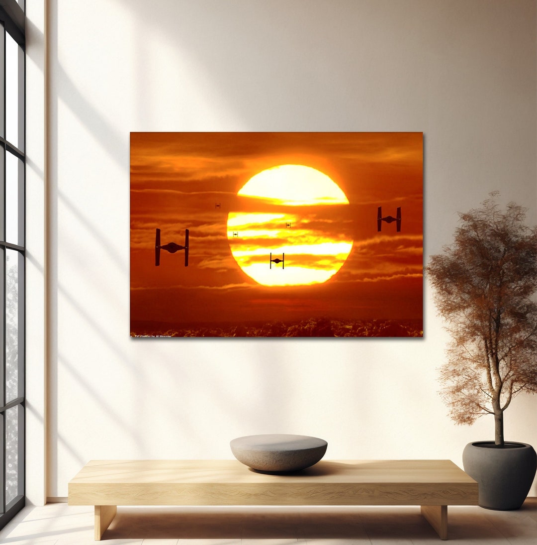 Star Wars Sunset Wall Art, the Fighthers Sunset Canvas/poster,home ...