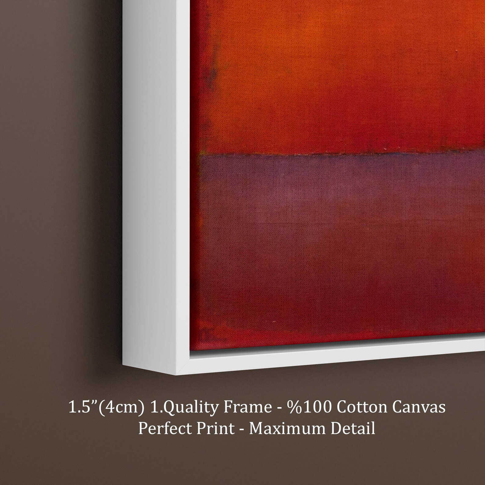 Mark Rothko Rot Abstrakte Reproduktion Leinwand / Poster-Kunst, Rothko ...