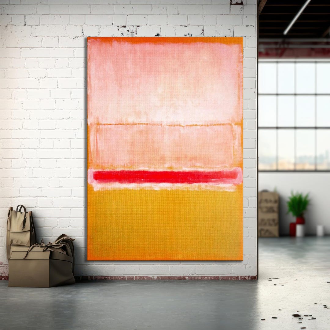 Mark Rothko No, 2 1950 Framed Canvas Painting, Rothko Abstract Canvas ...