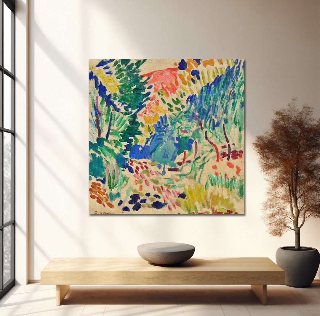 Landscape at Collioure Square Oil Painting Print, Henri Matisse Square ...