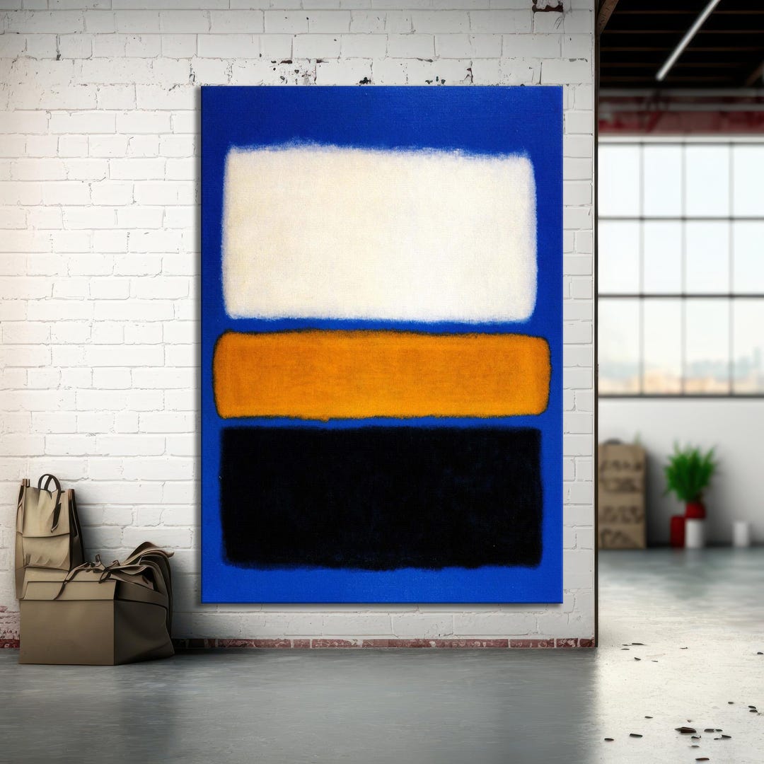 Mark Rothko No,16 1961 Framed Canvas Painting, Rothko Abstract Canvas ...