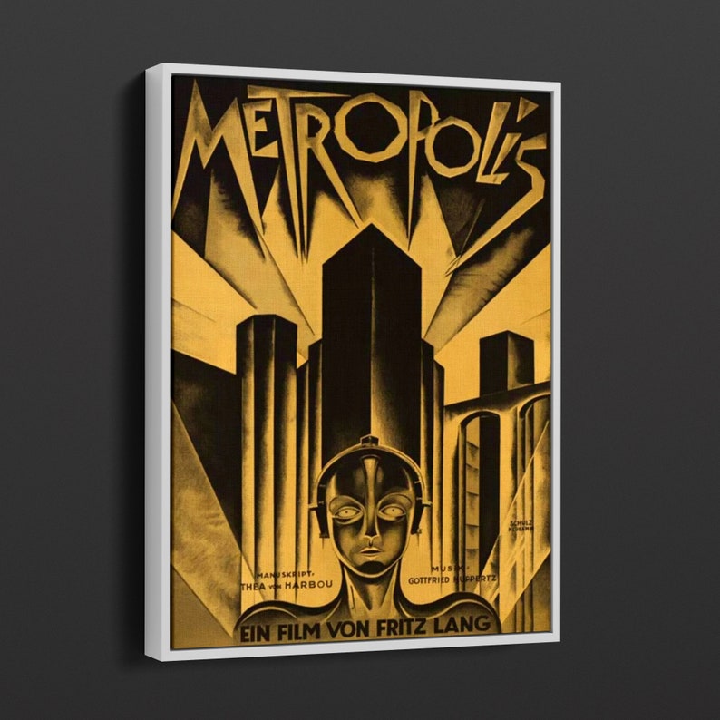Metropolis 1927 Poster Film Canvas Print, Metropolis 1927 on Canvas ...